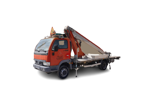 Multitel 160 ALU DS Manlift on Nissan Truck