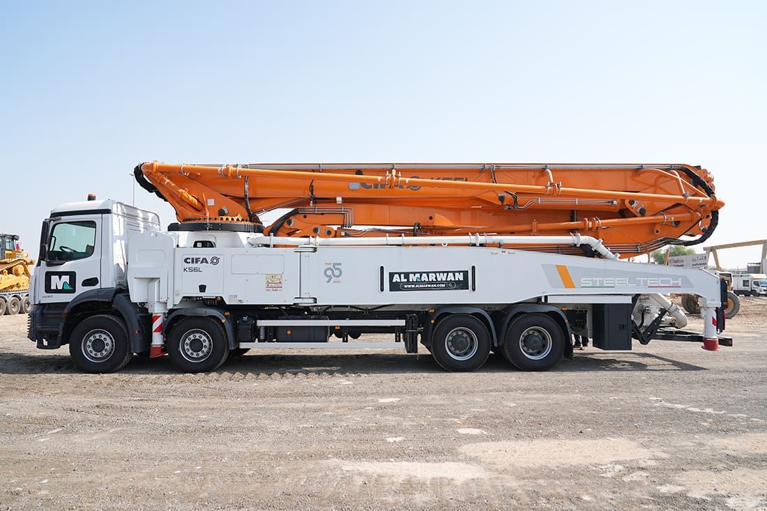 42 to 56 CBM Concrete Mixer Trucks for Rent | Almarwan